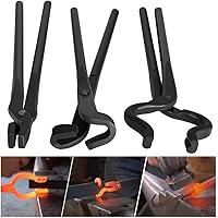 Amazon.com: Knife Making Tongs Set - Bladesmith Blacksmith Forge Tong Tools Set Vise Tools Anvil ...