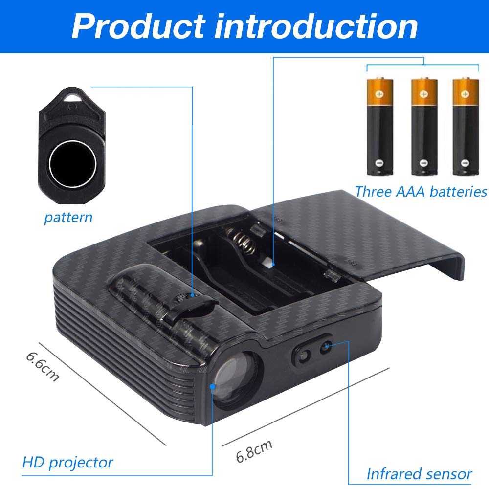 Mua 2 PCS Car Door Lights - Logo Projector Universal Wireless Car Door ...