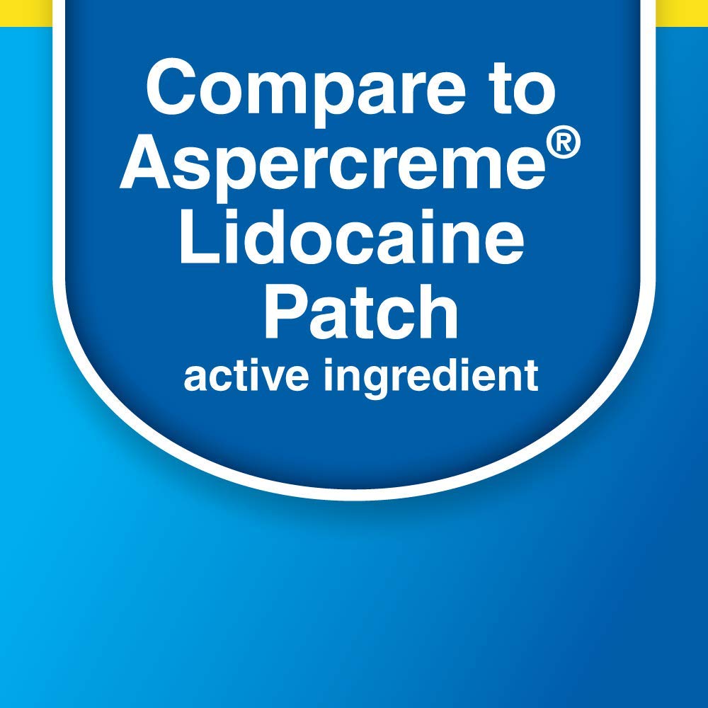 Amazon Basic Care Lidocaine Patch, 4% Lidocaine, Topical Anesthetic ...