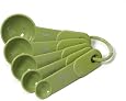 Amazon.com: KitchenAid Classic Set of 5 Plastic Measuring Spoons, Green ...