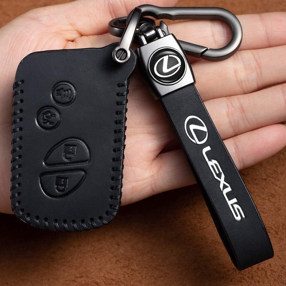 Amazon.com: "N/A" Leather Car Key Case Protector Keychain Suit for ...