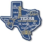 Amazon.com: Texas Jumbo State Magnet by Classic Magnets, 4" x 3.7 ...
