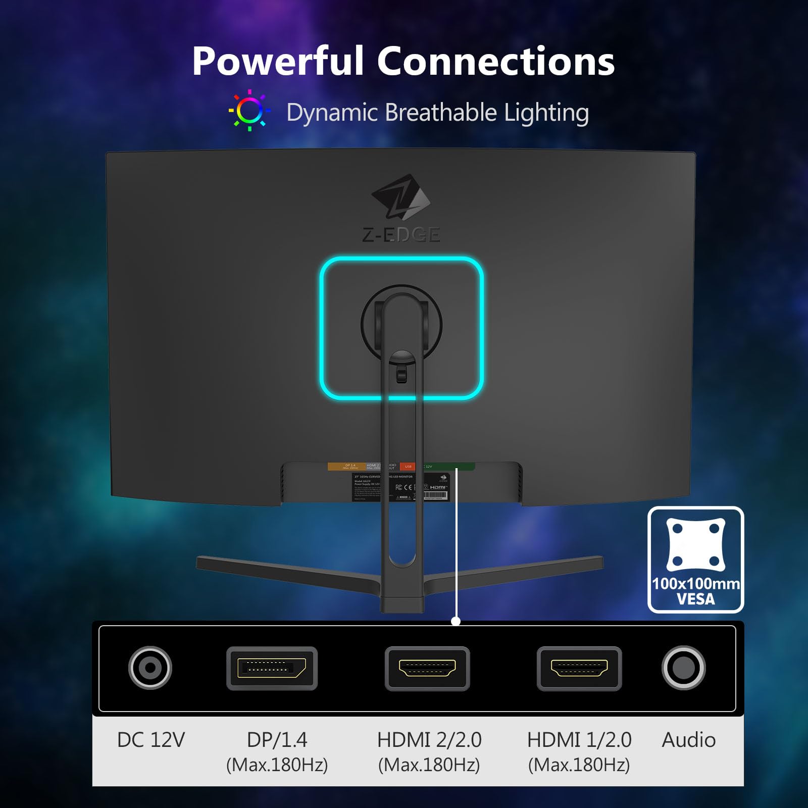 Mua Z-Edge Curved Gaming Monitor 27 Inch 180Hz 1ms MPRT Full HD 1080P ...