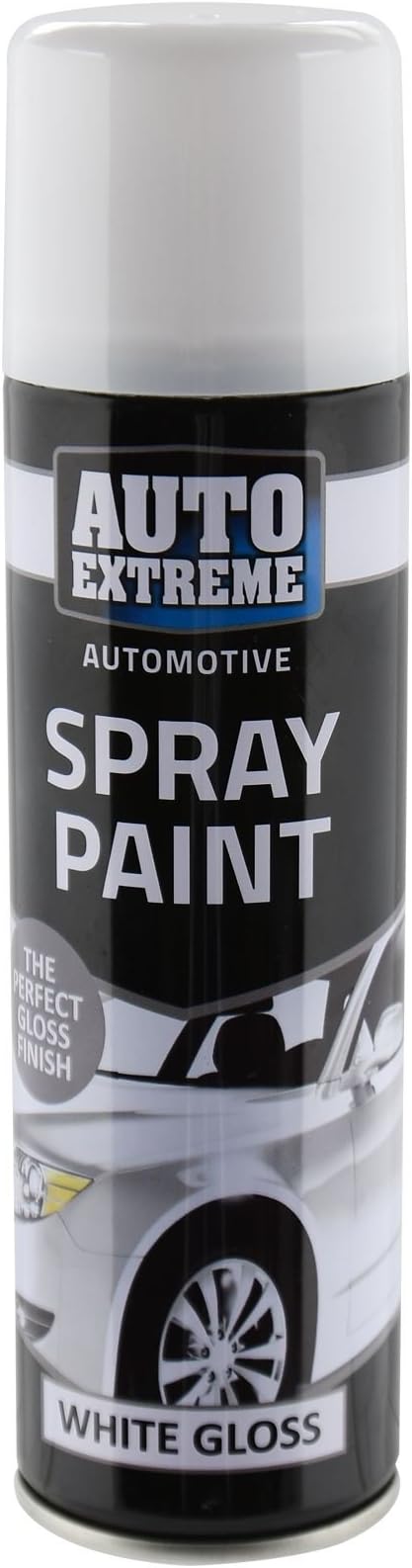 All Purpose Automotive Spray Paint 250ml Can White Gloss Finish Aerosol ...