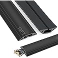 Amazon.com: TFMUZERT 10 ft Cord Covers for Wires on Floor, Heavy Duty ...