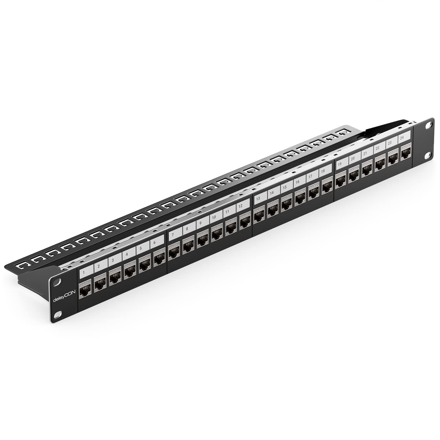 Mua deleyCON 24 Port Patchpanel Set Patchfeld Modular 1 HE 19" Zoll ...
