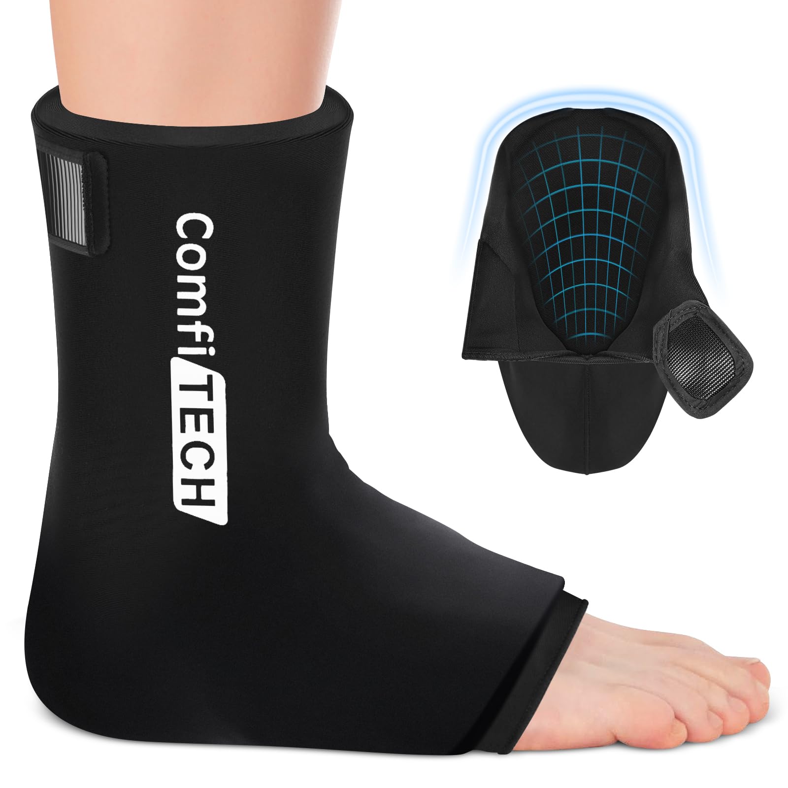 Mua Comfitech Ankle Ice Pack Wrap for Swelling, Reusable Gel Heel Ice ...