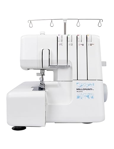 MILLEPUNTI MLD42 Metal Frame Serger Overlock Sewing Machine, 12 Built ...
