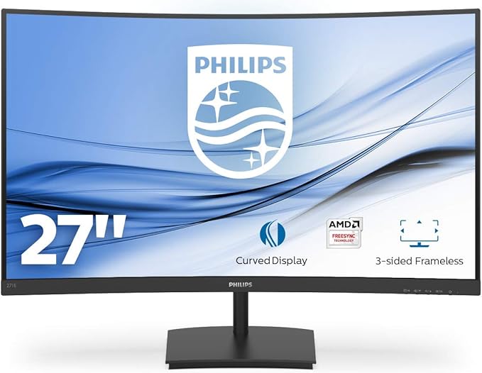 Philips E-line 271E1SCA - LED monitor - curved - 27" - 1920 x 1080 Full ...