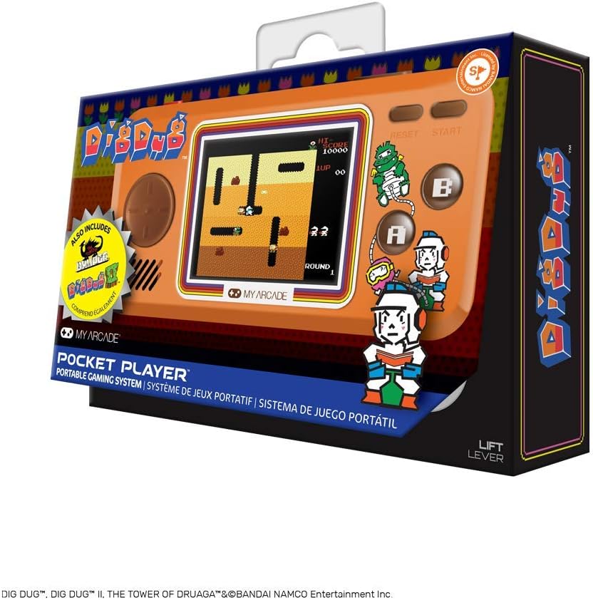 My Arcade Dig Dug Retro Player (3 Games In 1) – BigaMart