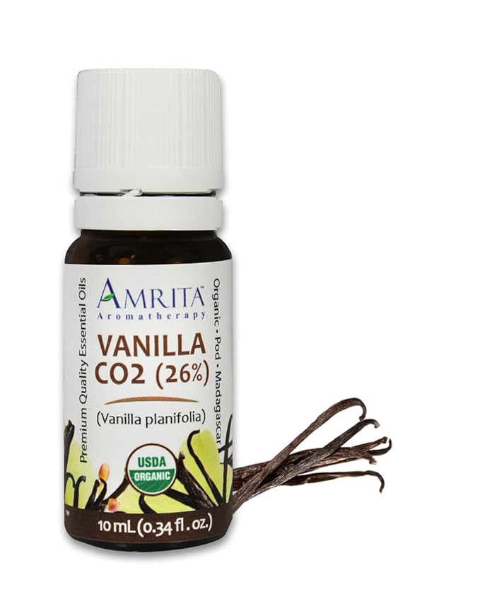 Amazon.com : Amrita Aromatherapy Organic Vanilla CO2, 26% vanillin ...