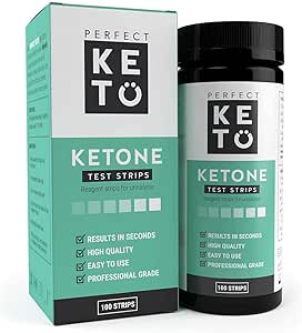 Perfect Keto Ketone Testing Strips: Test Ketosis Levels on Low Carb ...