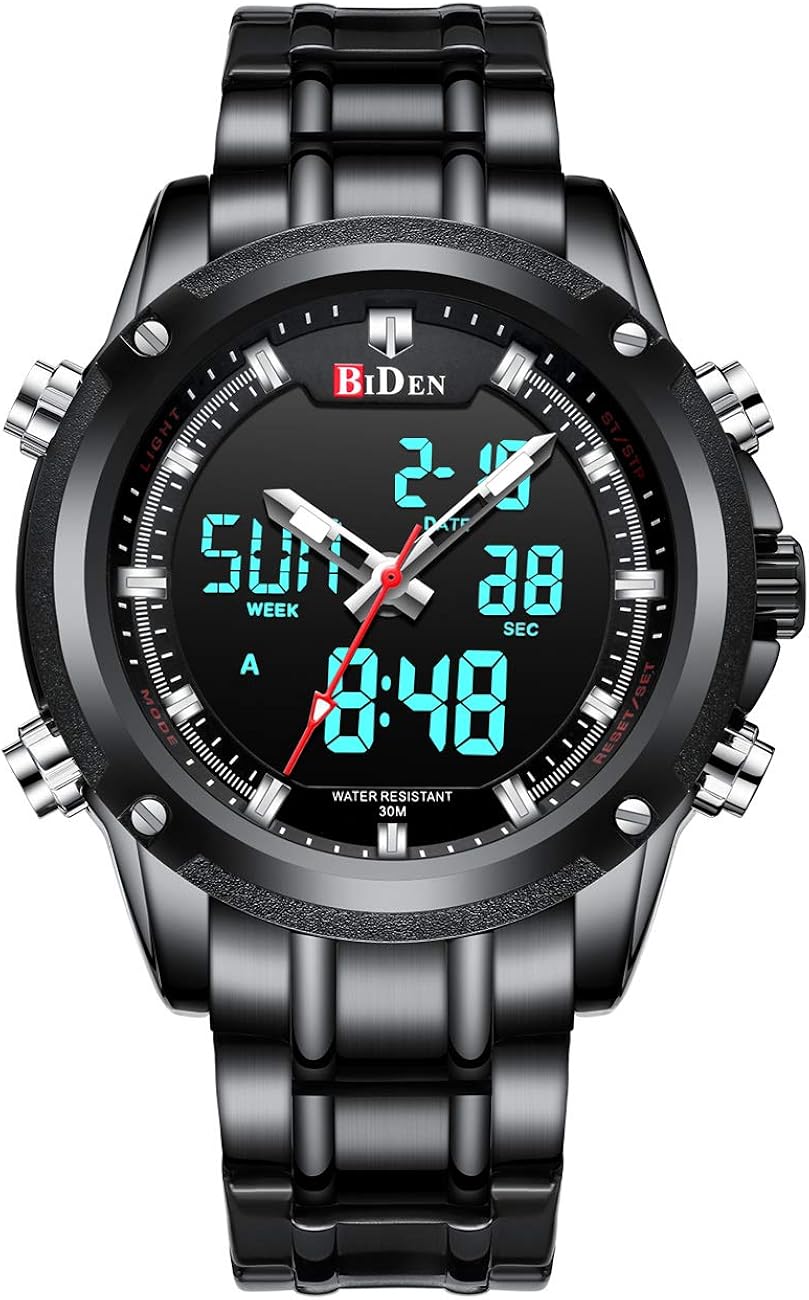 Relojes Digitales Analógicos para Hombres Reloj Cronógrafo Impermeable ...