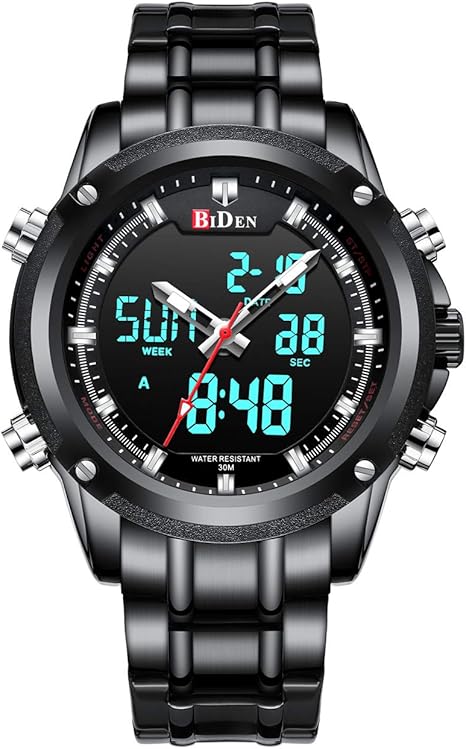 Relojes Digitales Analógicos para Hombres Reloj Cronógrafo Impermeable ...