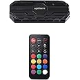 upHere 10-Port 6PIN SATA RGB Hub with 21-Key Remote Control/Splitter ...