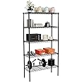 Amazon.com: Sweetcrispy 5-Tier Storage Shelving Unit, Adjustable Metal ...