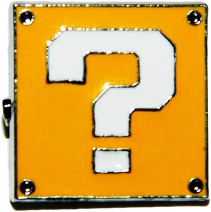 Amazon.com : Super Mario Bros. Question Mark Symbol Enamel Metal Logo ...