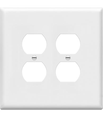 3 Gang Switch Plate OVERSIZED Metal Outlet Cover, 2 Gang Jumbo ...