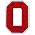 Amazon.com: Letter O - 2-1/2" Chenille Stitch Varsity Iron-On Patch by ...