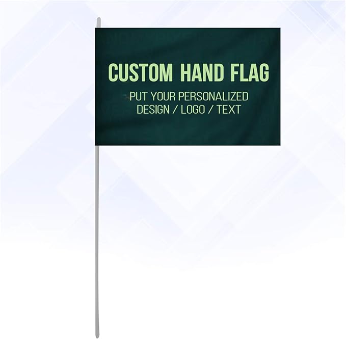 Custom Hand Flag, Small Mini Hand-held Polyester Fabric Flag, Hand Flag ...