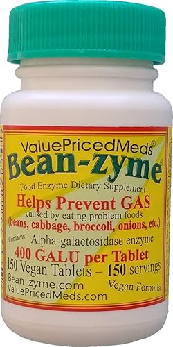 Bean-Zyme Gas Relief for Adults Extra Strength (150 ct) is 400 GAUL per ...