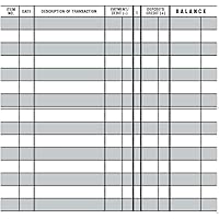 Amazon.com: 5 Easy to Read Checkbook Transaction Register Large Print ...