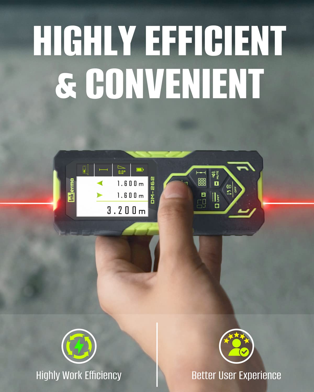 Mua Laser Measurement Tool, Inkerma Bilateral Laser Distance Meter ...