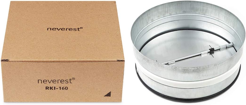 neverest RKI 160 mm Backdraught Shutter Insertable Vent with Rubber Seal – BigaMart