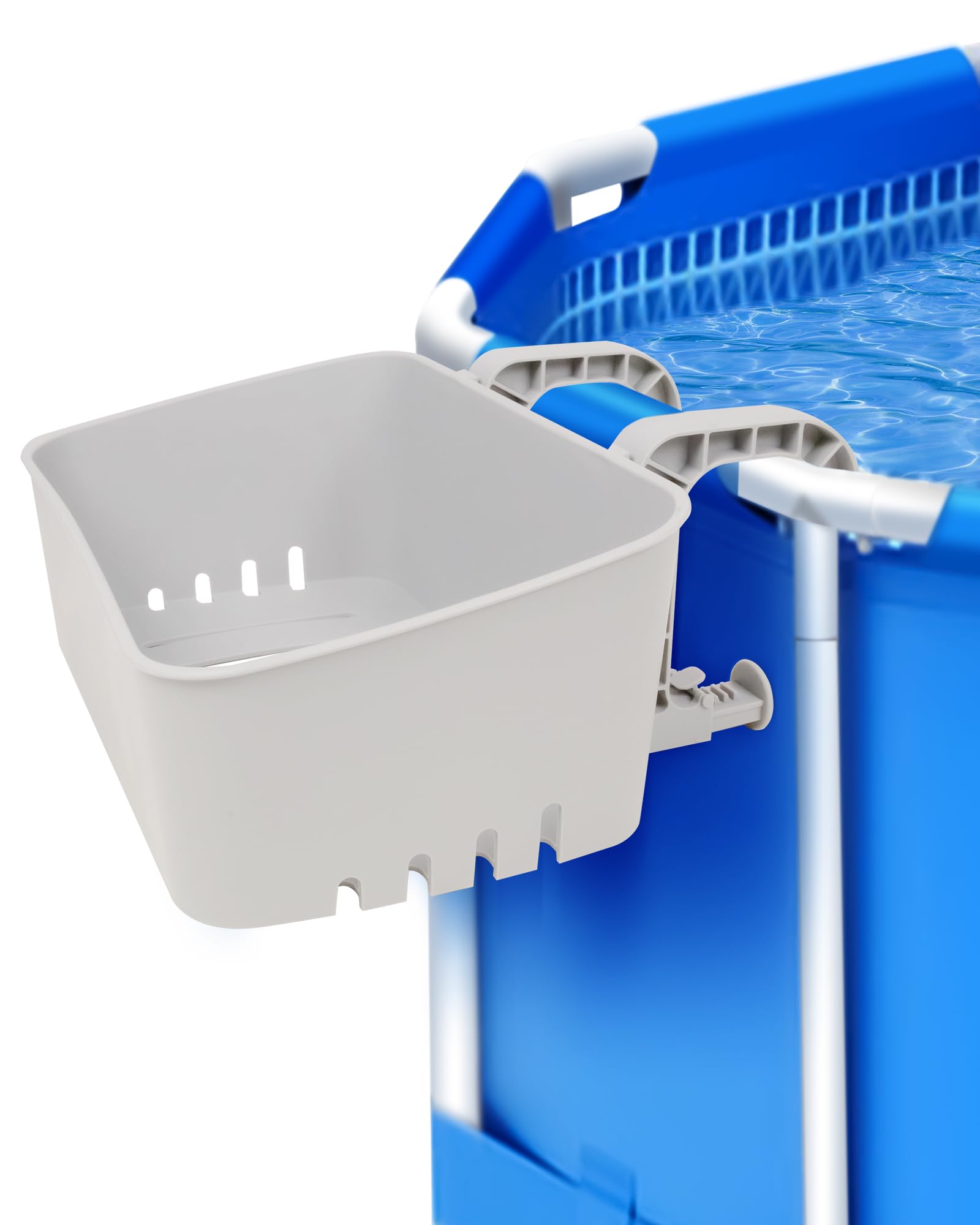 AOSYCO Poolside Storage Basket for Above Ground Pools - Adjustable ...
