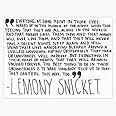 Amazon.com: Lemony Snicket Quote Bumper Sticker Vinyl Decal 5 inches ...