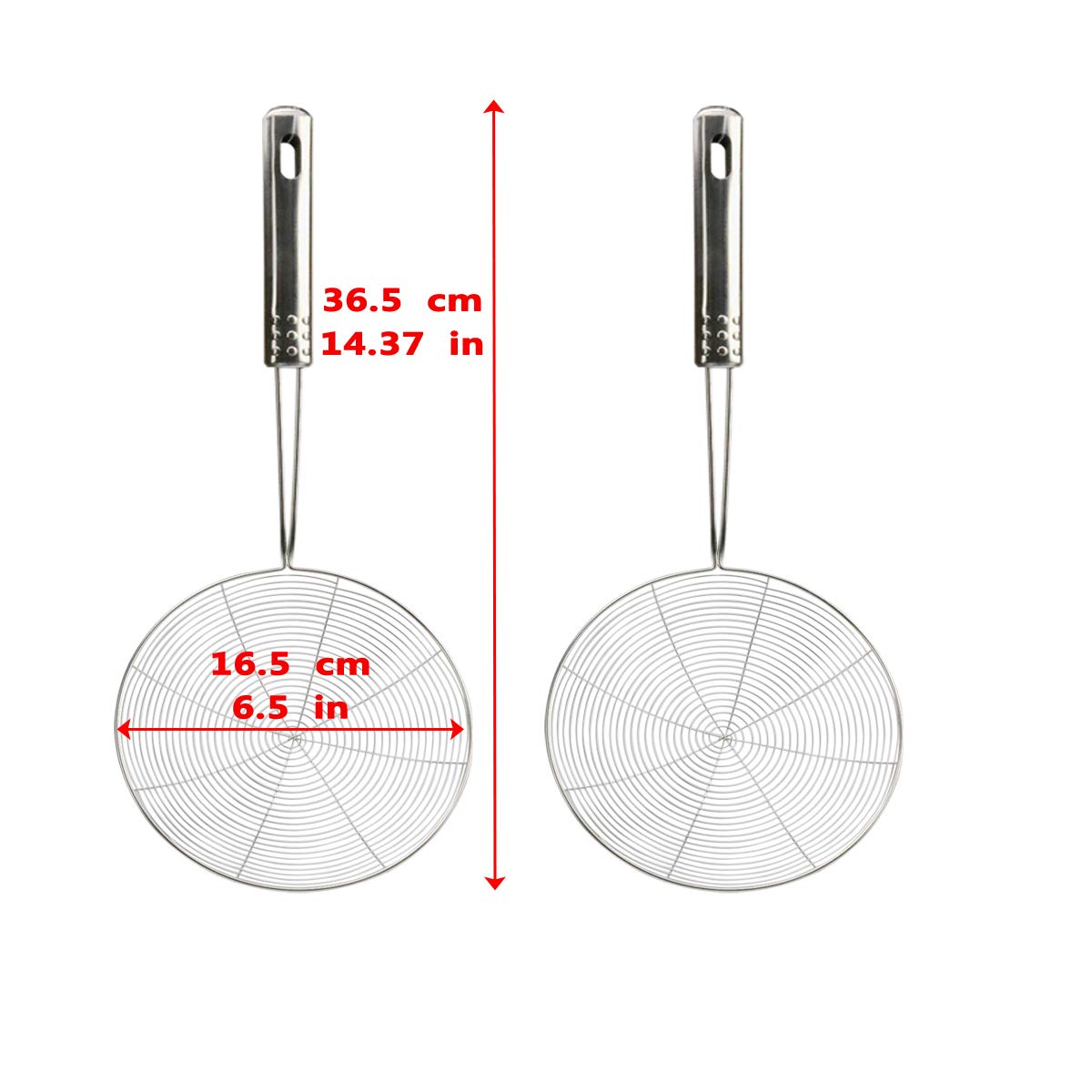 Colanders & Food Strainers 5.16inch Set of 2 Asian Strainer Ladle ...