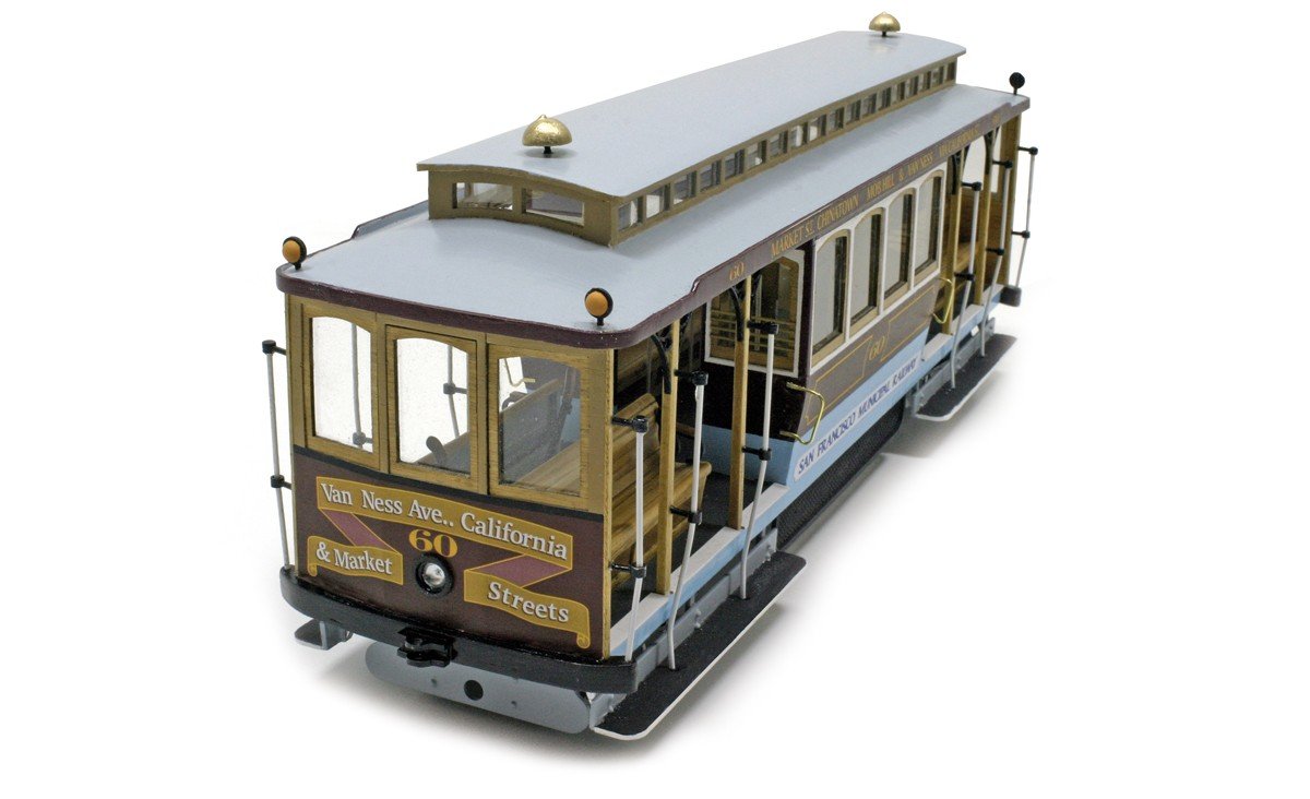 Street Car Wooden Model Kit Occre San Francisco No.60 Cable Car
