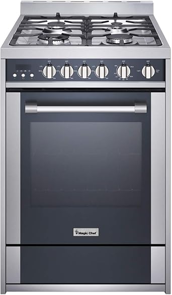 Amazon.com: Magic Chef Freestanding Oven MCSRG24S 24" 2.7 cu. ft. Gas ...