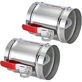 PATIKIL HVAC Duct Manual Volume Backdraft Damper, 5 Inch, Airflow ...