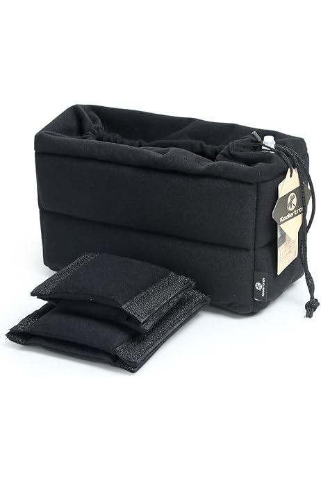 Camera Dividers Inserts 2-Pack Camera Bag Dividers - Gray Suede Padded ...