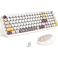 Amazon.com: KNOWSQT Wireless Keyboard and Mouse Combo, Light Beige 100 ...