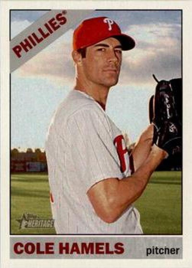 Amazon.com: 2015 Topps Heritage #490 Cole Hamels Phillies MLB Baseball ...