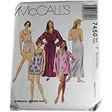 Amazon.com: McCall's Patterns M5248 Misses' Robe, Belt, Top, Nightgown ...