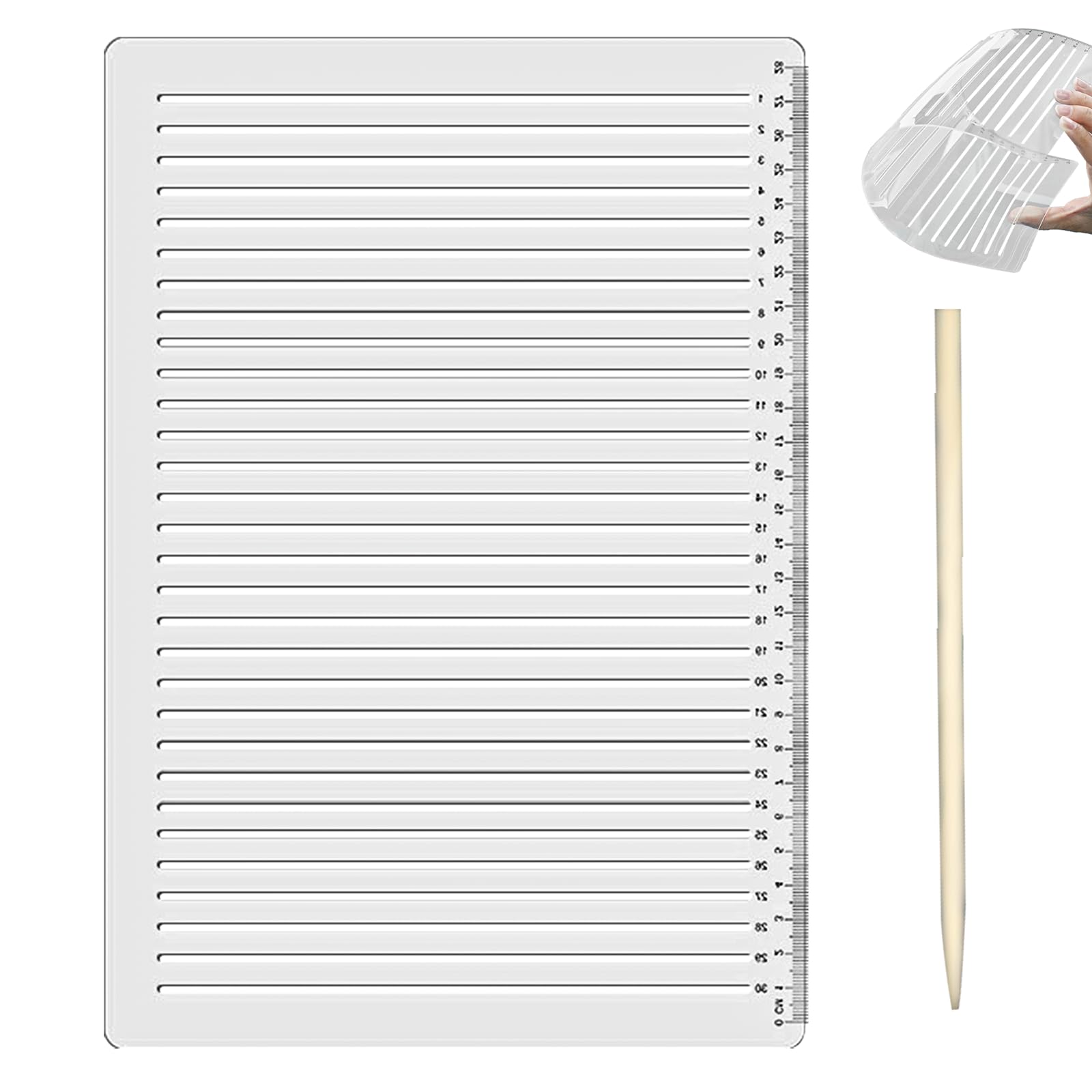 Mua Line Stencil Straight Line Stencil 0.35inch Spacing Line Plastic ...