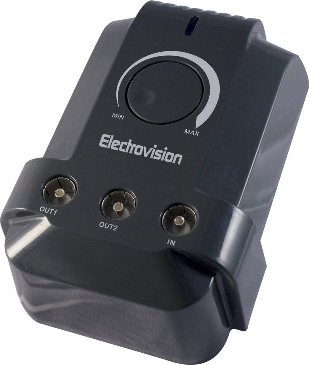Electrovision 1-in-2 Out 2 Way High Gain Plug In: Amazon.co.uk: Electronics