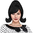 Amazon.com: IEBIYO 50s Flip Black Beehive Wig with Retro Bangs - 50s/60s Costume Wig for Women ...