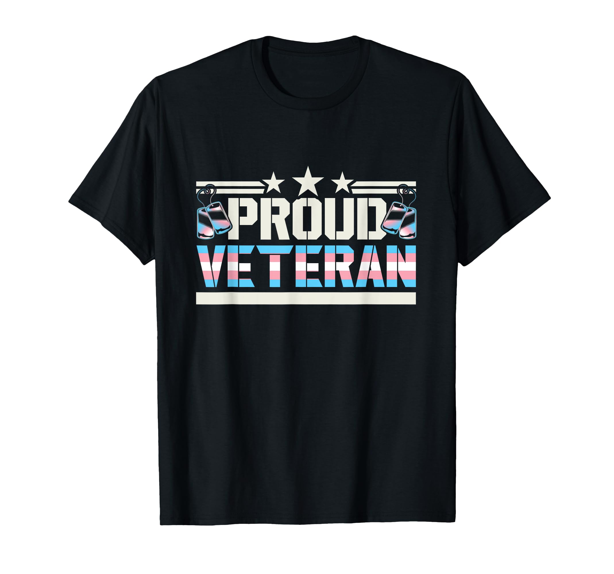 Proud Trans Veteran Transgender LGBT Retired Military Army T-Shirt 2XL ...