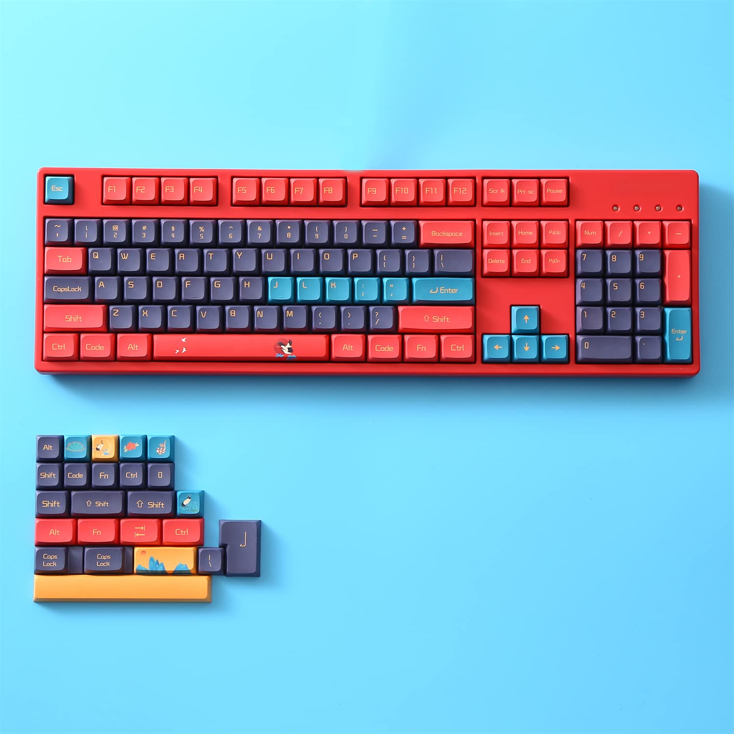 Mua Geeksocial (Only Keycaps) 104+24 Red XDA Keycaps Set PBT Dye-subbed ...