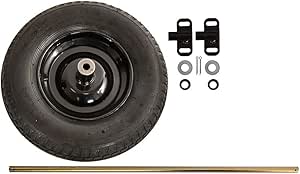 Amazon.com: True Temper TWKT Wheelbarrow Two Wheel Conversion Kit,Black ...