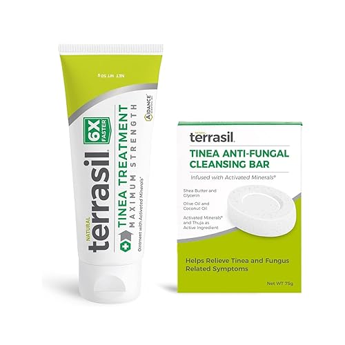 terrasil Tinea Versicolor Treatment Cream + Tinea Soap, 2-Product Kit ...