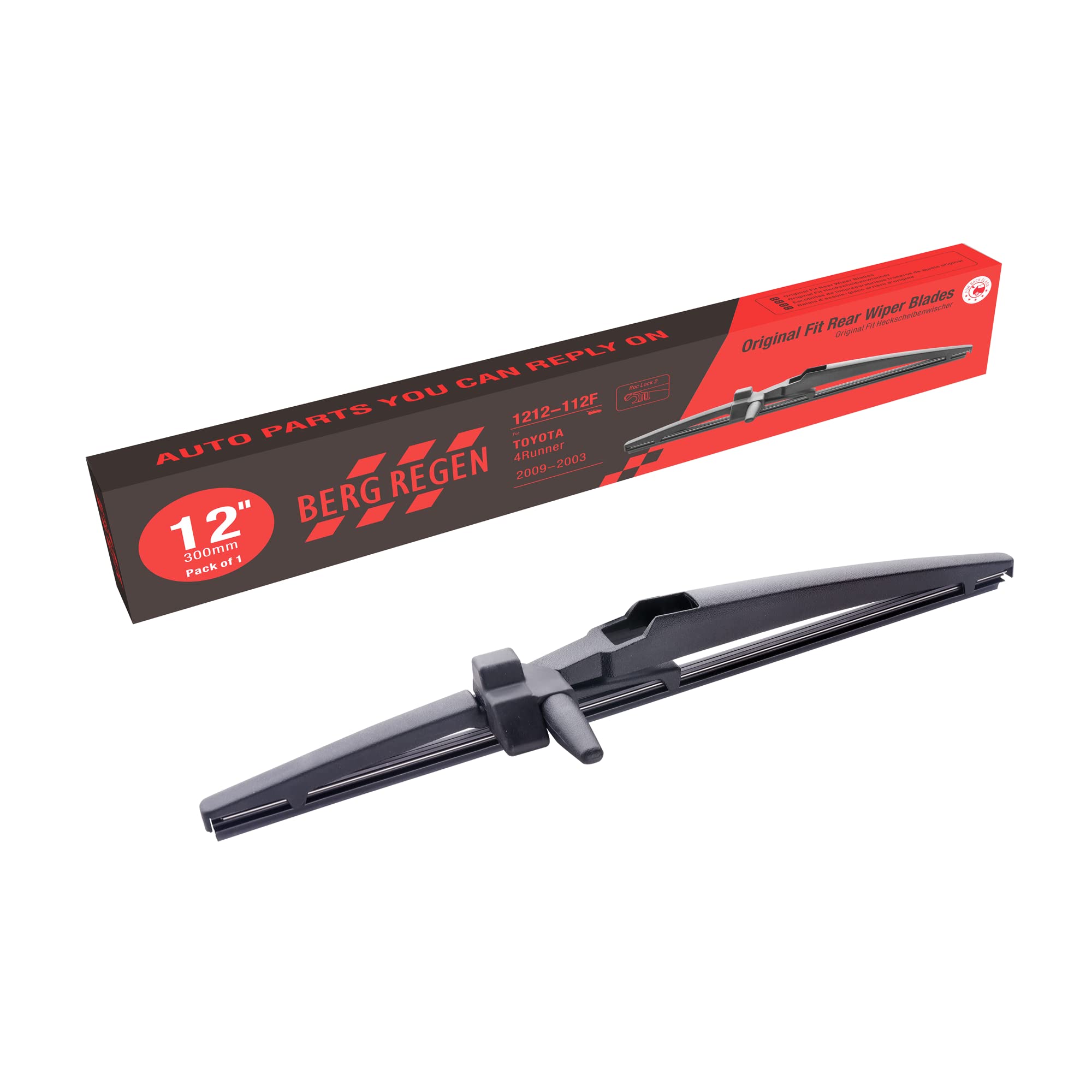 BERG REGEN Rear Wiper Blades 12 inch(12-F), Replacement For Toyota ...