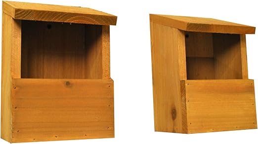 Selections Robin Bird Nest Boxes (Set of 2): Amazon.co.uk: Garden ...