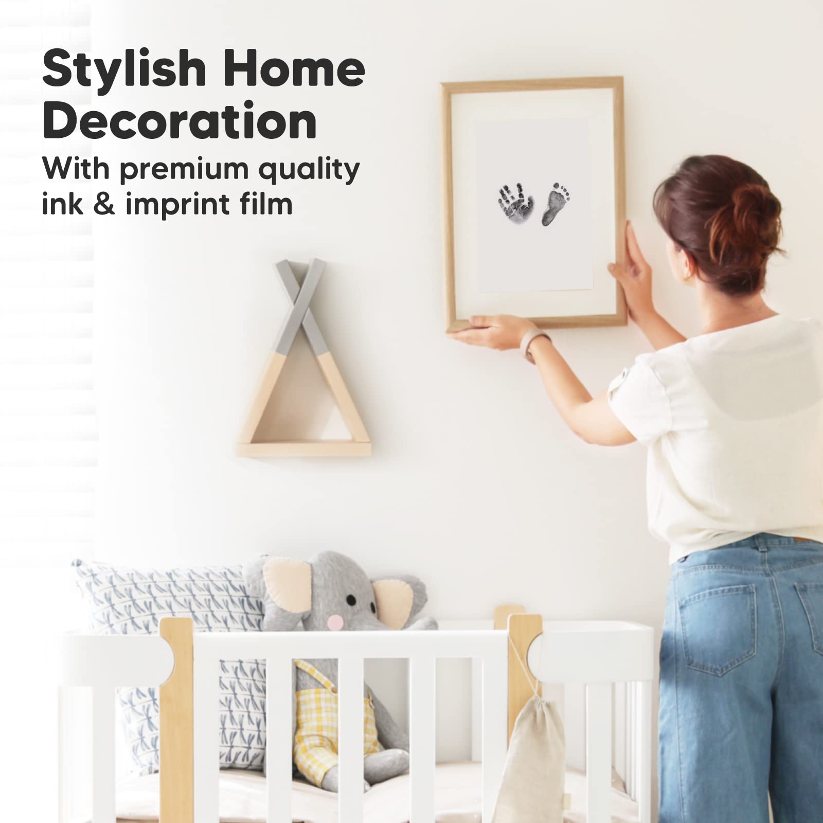 4-Pack Inkless Hand and Footprint Kit - Ink Pad for Baby Hand and ...