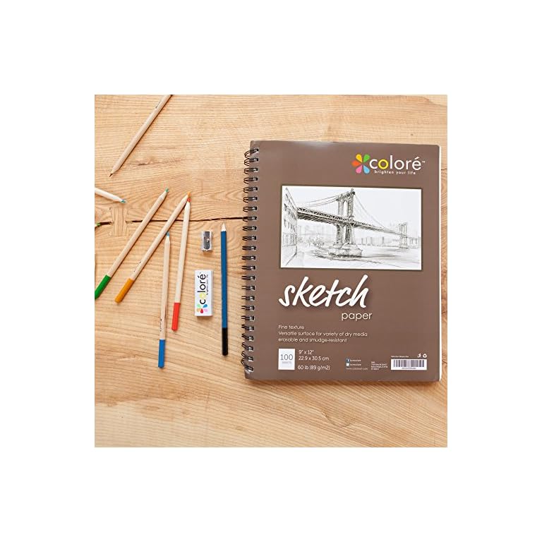Colore Sketch Pad - Durable Sketching Paper And Notebook Material ...