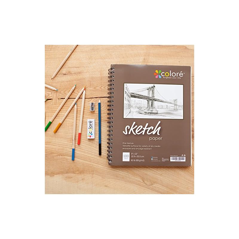 Colore Sketch Pad - Durable Sketching Paper And Notebook Material ...